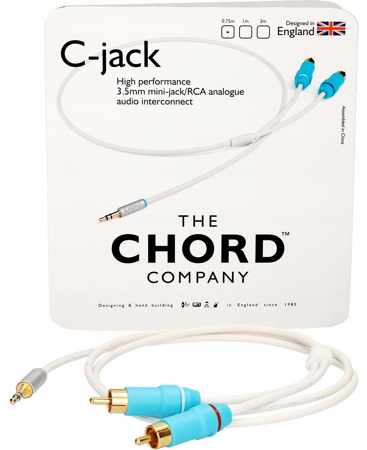 CHORD C-Jack 3.5mm Stereo to 2RCA 3m CHORD Межблочные аудио кабели 6 ...